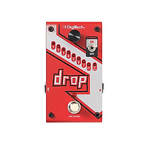Digitech DROP Polyphonic Drop Tune Pitch-Shifter Pedal Bundle with 2 Patch Cables, 2 Instrument Cables, and 6 Dunlop Picks