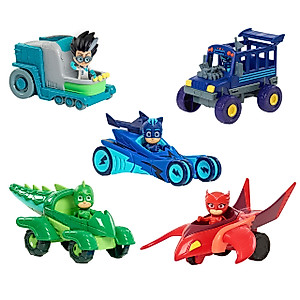 PJ Masks Catboy & Cat-Car, 2-Piece Articulated Action Figure and Vehicle Set, Blue, Kids Toys for Ages 3 Up by Just Play