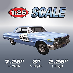AMT 1963 Chevy Impala SS Hardtop - 1/25 Scale Model Kit - Buildable Vintage Vehicles for Kids and Adults