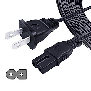 8ft AC Power Cord Replacement for Sony Playstation 1 2 PS1 PS2,Bose CineMate Series II 15 Digital Home Theater Speaker Companion 3 5 Multimedia Speaker System Power Cord 2 prong AC Cable