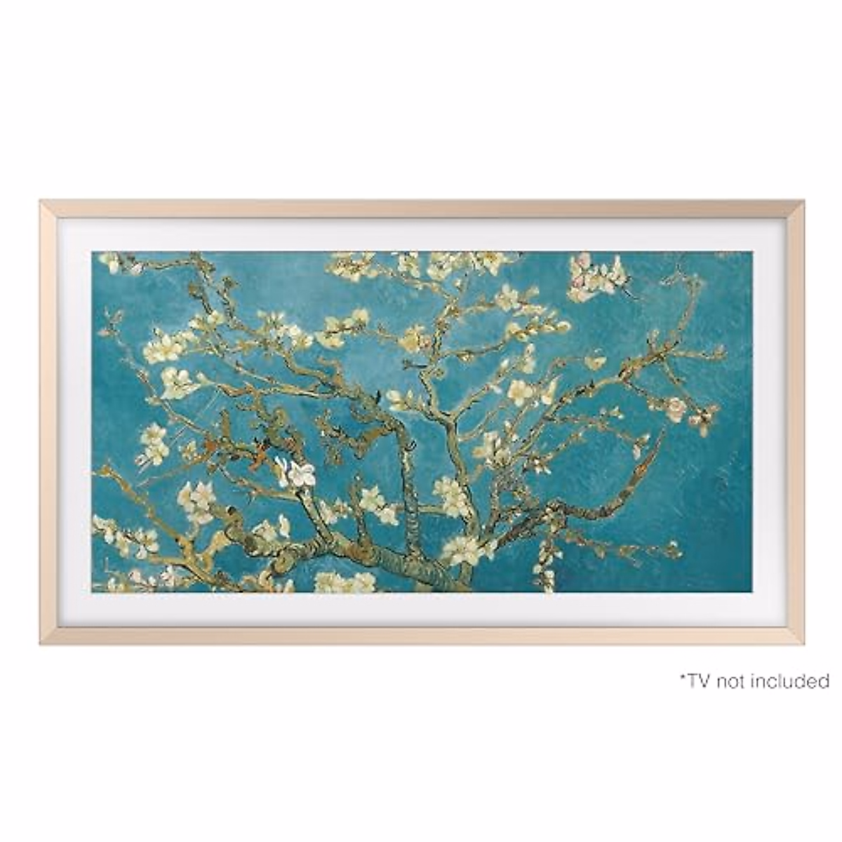 SAMSUNG 65” The Frame TV Customizable Bezel, Magnetic, Quick and Easy Installation, VG-SCFC65SGMZA, 2023, Sand Gold Metal