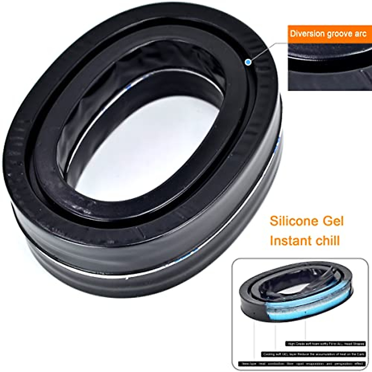 Silicone Gel Instant chill - defean Replacement Earpads Ear Cushion Compatible with Sordin Supreme PRO/PRO X Headsets,Active Safety Hearing Protection - Foam Seals