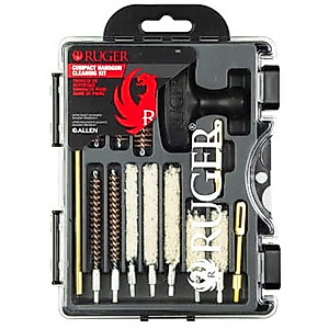 Allen Company Ruger Handgun Cleaning Kit with Case - Pistol Cleaner - 15-Piece - Gun Accessories for Men and Women-Black/Grey
