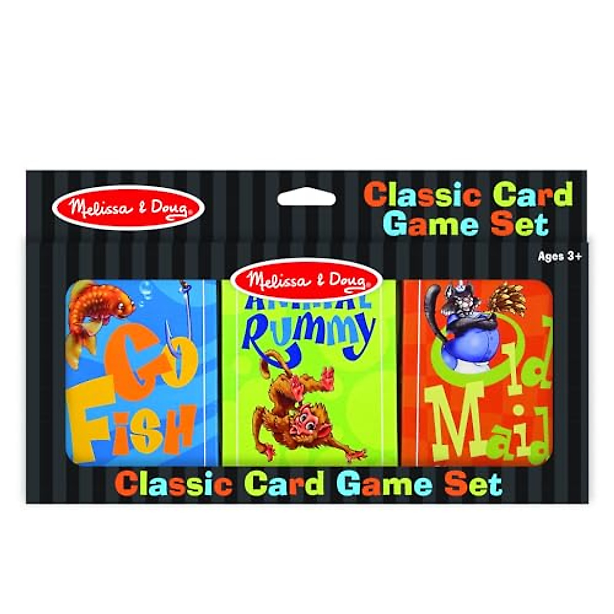 Melissa & Doug Classic Card Games Set - Old Maid, Go Fish, Rummy - FSC Certified