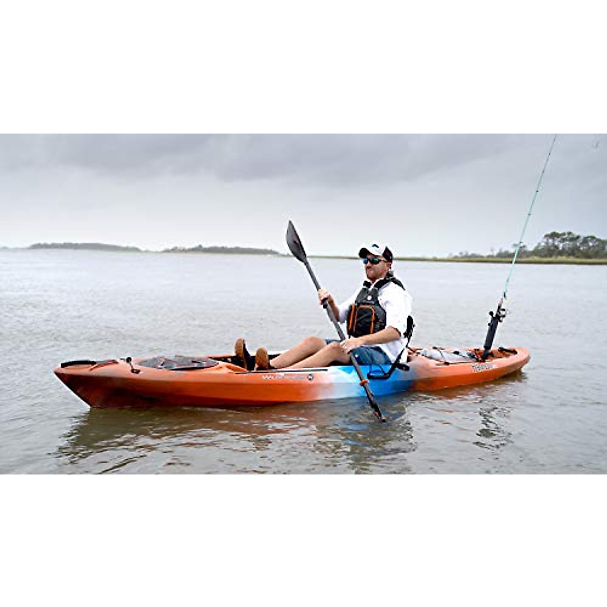 Wilderness Systems Tarpon 120 - Sit on Top Fishing Kayak - Premium Angler Kayak - Adjustable and Designed Seat - 12.3 ft - Fossil Tan