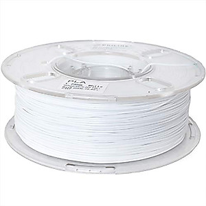 PRILINE PLA 1.75 3D Printer Filament, Dimensional Accuracy +/-0.03 mm, 1kg Spool,White