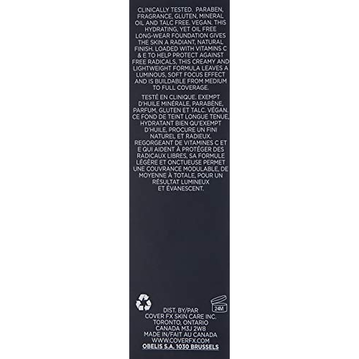 Cover FX Natural Finish Foundation: Water-based Foundation that Delivers 12-hour Coverage and Natural, Second-Skin Finish with Powerful Antioxidant Protection - P60, 1 Fl Oz