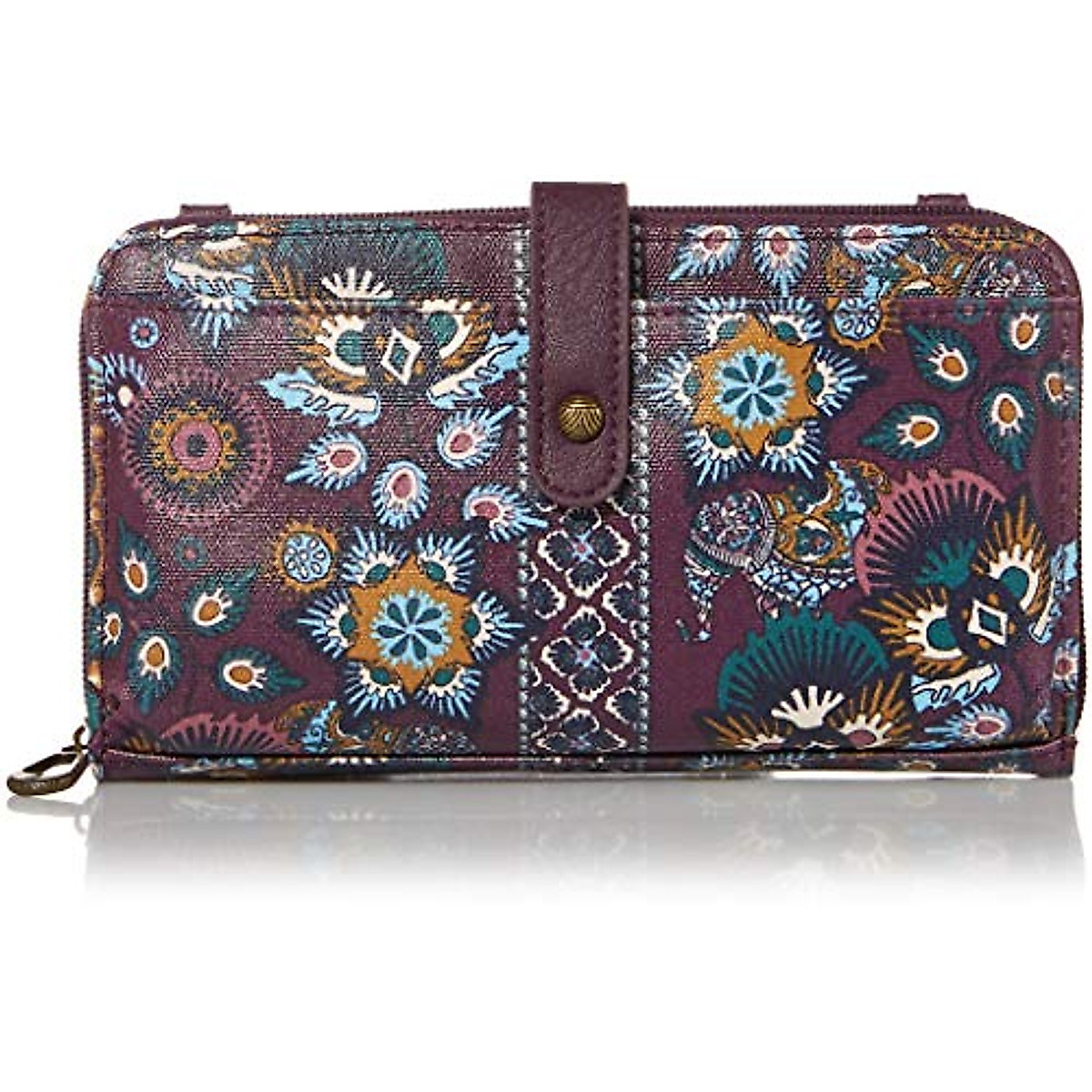 Sakroots Large Smartphone Crossbody, Violet Tapestry World