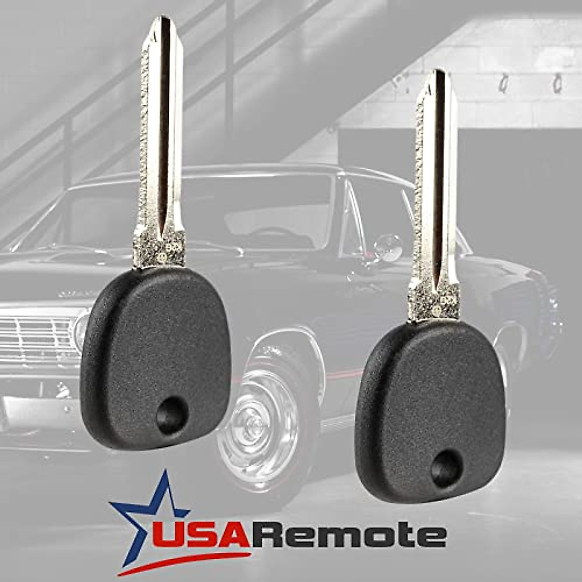 Car Key Fob Keyless Entry Remote with Ignition Key fits Chevy, Cadillac, GMC (OUC60270, OUC60221), Set of 2