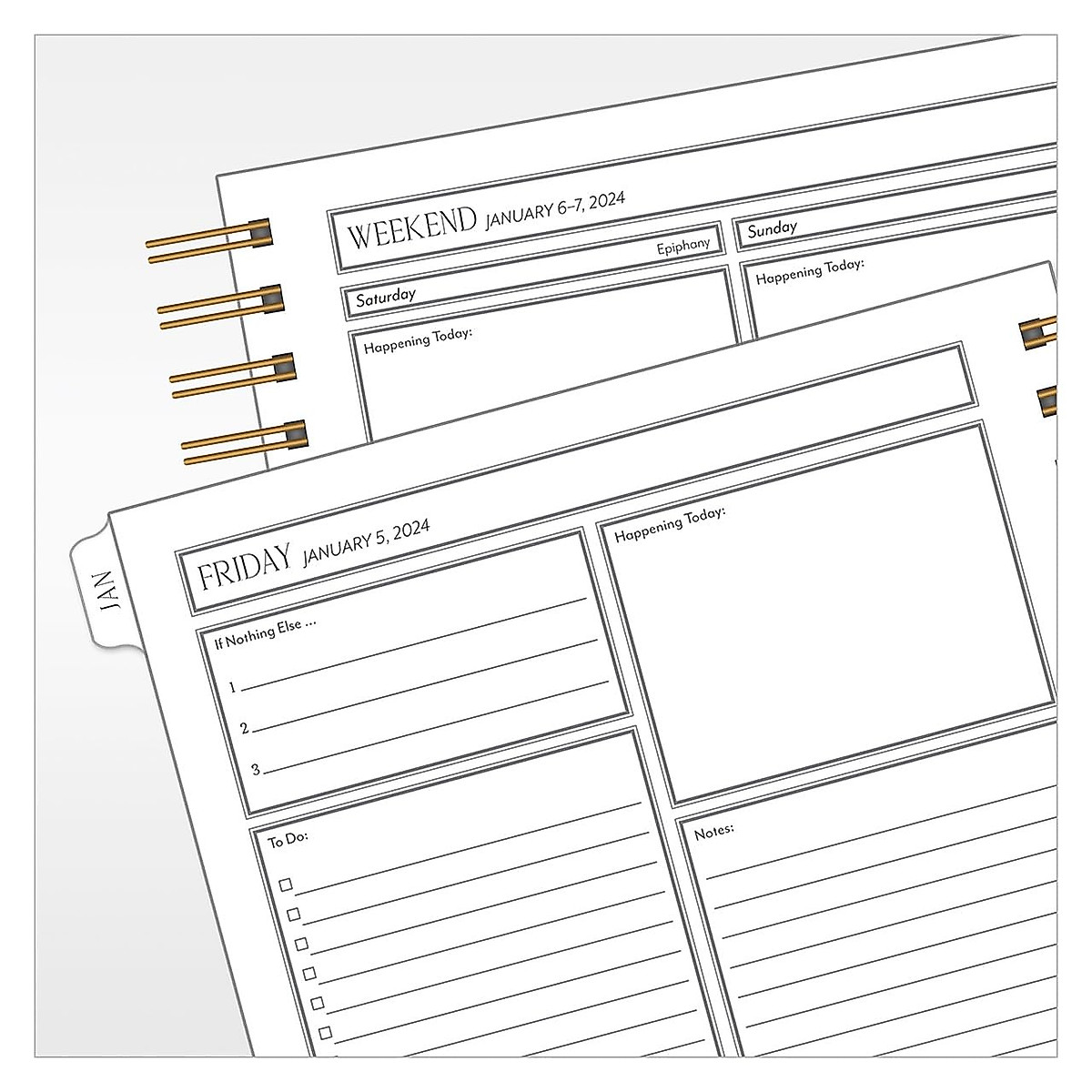 FranklinCovey - La Vie en Rose One Page Per Day Wire-Bound Planner (Jan 2024 - Dec 2024)