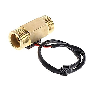 HAWILLOSCH 4 Water Flow Meter Hall Sensor Cfm Meter Hall Effect Meter Water Purifier Hall Effect Water Sensor Hall Effect Water Meter Hall Effect Sensor Water Meter Hall Flow Meter Golden