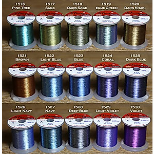 Hitena Rod Wrapping Thread - Metallic Zebra (Jasper) Winding Thread