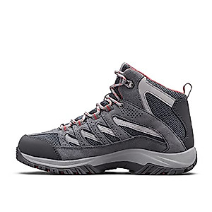 Columbia Women's Crestwood Mid Waterproof Hiking Boot Shoe, Graphite, Daredevil, 8.5