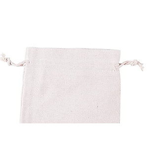 VIAMTO Mixed Sizes Cotton Muslin Drawstring Bags, 10pcs Reusable Cotton Pouches, Sachet Bags, Gift Bags, Jewelry Pouches, Breathable Bags for Home Supplies