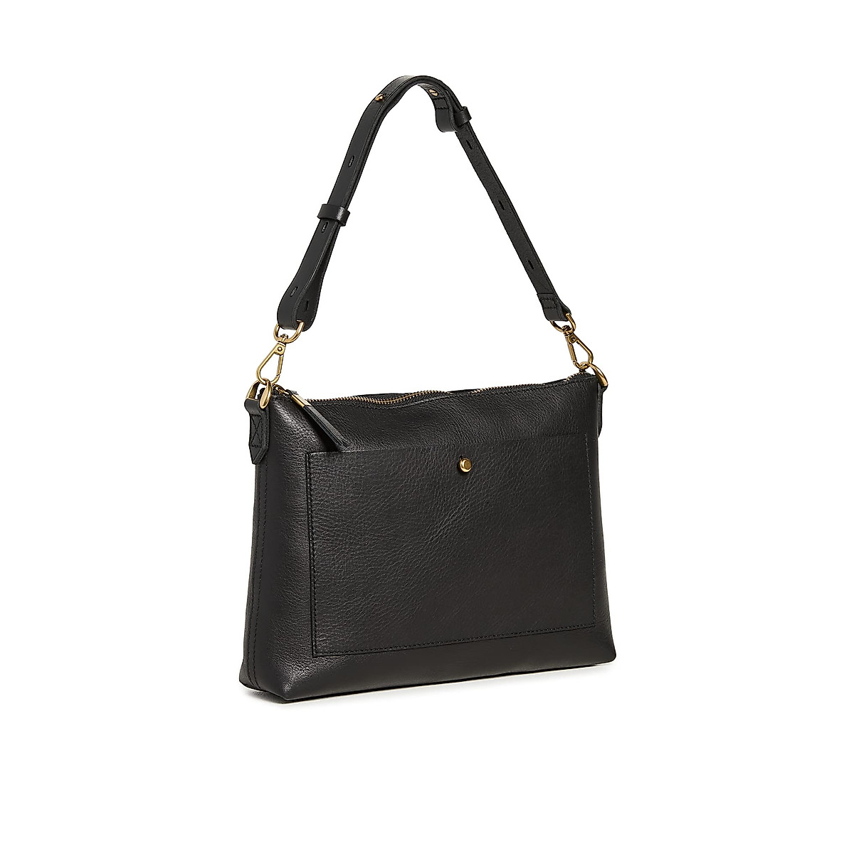 Madewell Women's The Transport Shoulder Crossbody Bag, True Black, One Size