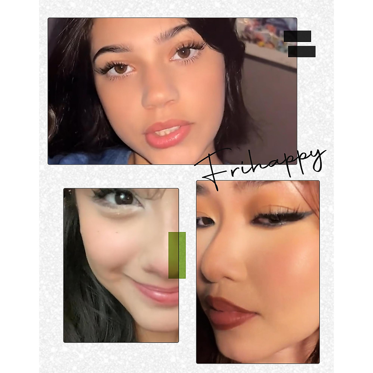 Eyelashes Lashes False Eyelashes Natural Eyelashes Wispy Lashes Mink Lashes False Eyelashes Natural 6 Pairs Frihappy DW6-Sexy