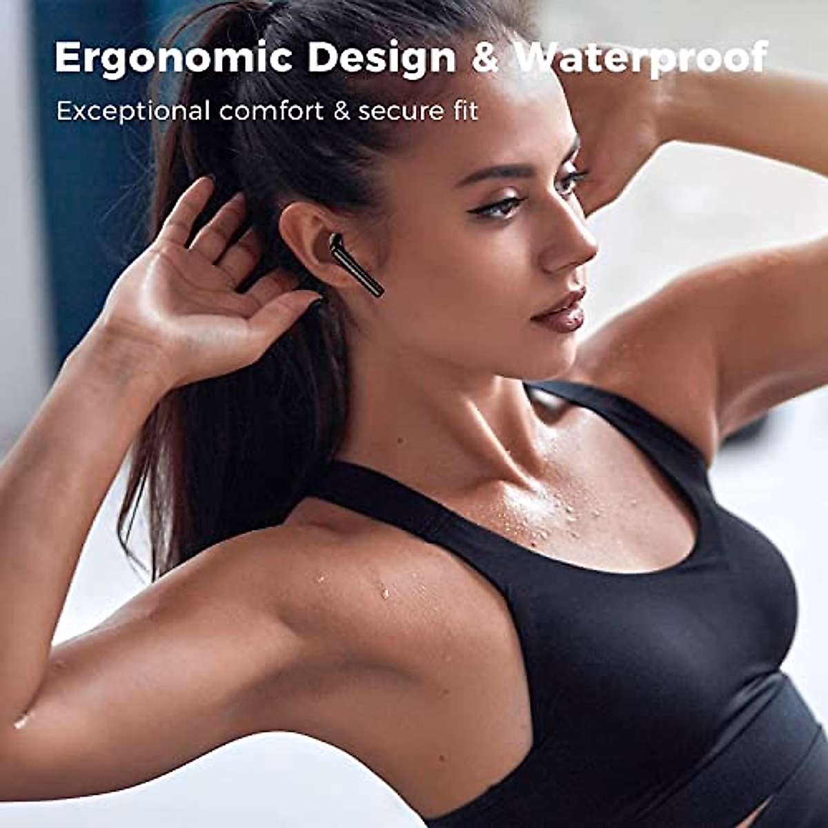 Wireless Earbuds,Bluetooth 5.3 Headphones Noise Cancelling Air Buds Pods 3D Stereo Ear pods in-Ear Ear Bud Built-in Mic IPX7 Waterproof Earphones Sport Headsets for iPhone/Samsung/Android