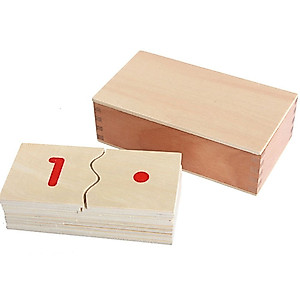 Leader Joy Montessori USA Montessori Math Materials Number Puzzle 1-10 for Preschool Early Learning Tool