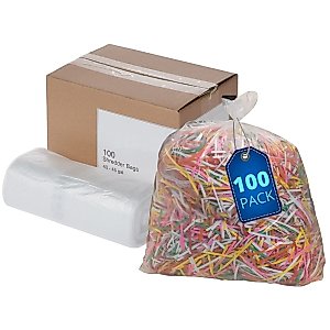 1InTheOffice Shredder Bags 40-45 Gallon, Paper Shredder Waste Bags, (100 Box)