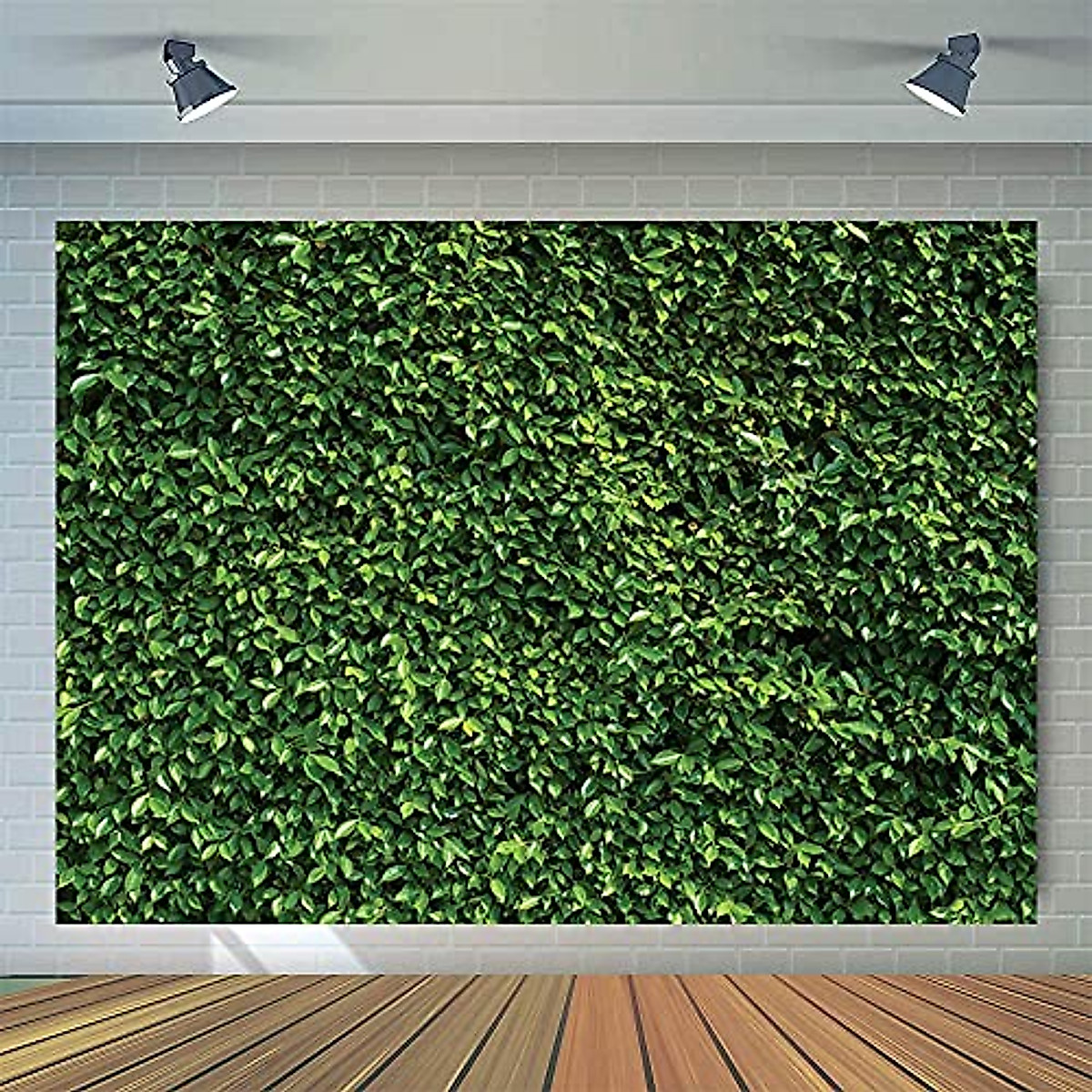 WOLADA 7x5FT Green Backdrop Greenery Wall Backdrop Green Leaves Backdrop Green Grass Backdrop Green Ivy Backdrop Bridal Baby Shower Birthday Wedding Party Backdrops Photo Studio Props 10923