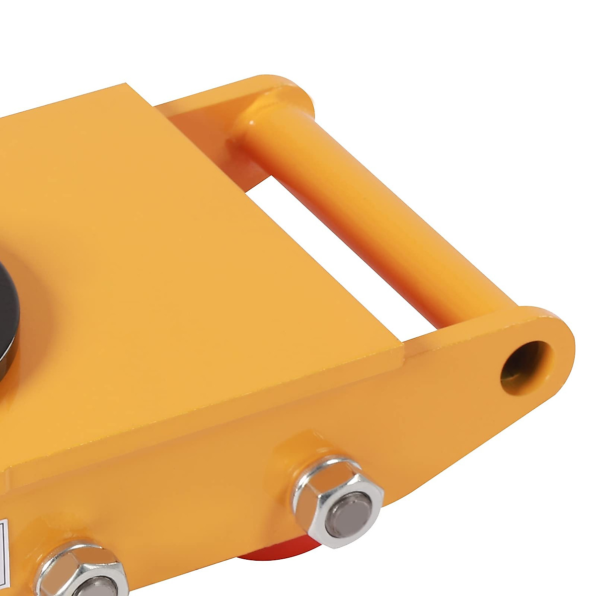12T Machinery Skate, 26400lbs Machinery Moving Skate, Machinery Mover Skate with 360° Rotation Cap & 8 Rollers, Heavy Duty Machine Dolly Skate for Industrial Moving Equipment, Yellow