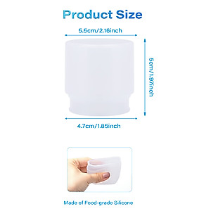 2 Pack Original 5 Gallons Water Jug Cap, Fits 48mm|53mm|55mm Screw Tops|Threaded Tops, Reusable Universal Silicone Water Bottle Caps Non-Spill Top Lid Cover with Storage Box