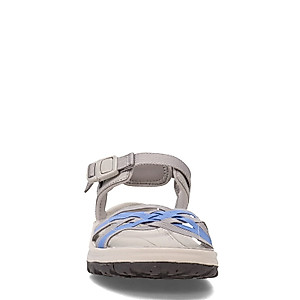 KEEN Women's Terradora 2 Strappy Open Toe Sport Sandal, Grey/Hydrangea, 9