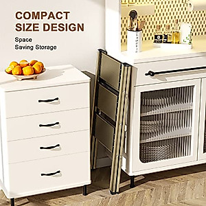 3 Step Ladder Aluminum Lightweight Folding Step Stool Wide Anti-Slip Pedal 330 Lbs Capacity Household Office Portable Stepladder,Champagne Gold