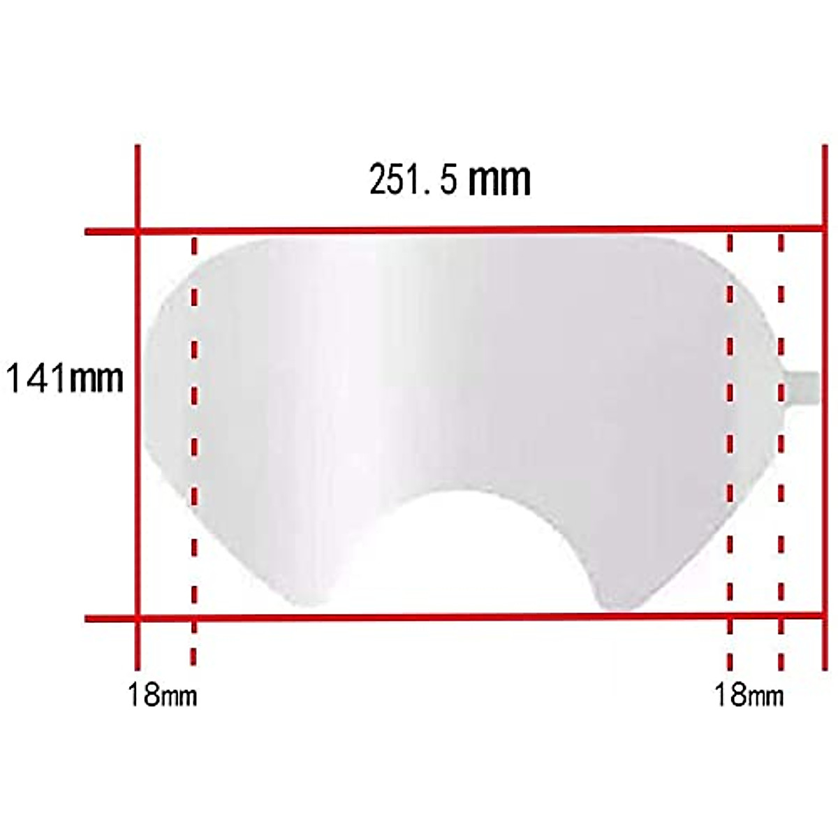 AiliveSun 30 Pack Peel Off Lens Cover for 3M 6885, 6000, 6700, 6800, 6900 Face Shield Cover