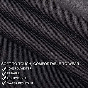 2 Pack Waitress Apron - Server Aprons with 3 Pockets - Water & Oil Resistant Waist Apron with Pockets - Black Aprons For Servers - Half Aprons For Women With Pockets - 12 Inch