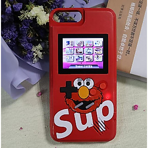 WODETIA Compatible with iPhone 13 / 13Pro / 13 Pro Max Gameboy Case Retro 3D Design Style Silicone Protective Case with 36 Small Games Color Display Shockproof Video Game Phone Case,Pink,13