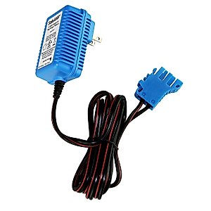 SafeAMP 12 Volt UL LISTED Battery Charger Compatible with Peg Perego® 12V Battery for John Deere Ground Force Tractor, John Deere Gator XUV Polaris RZR 900 Powered Ride On Car