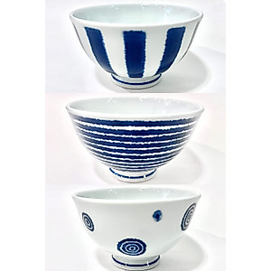 Rice Bowl Japanese Rice Bowls (5 bowls set) Perfect For Everyday Use And As A Gift