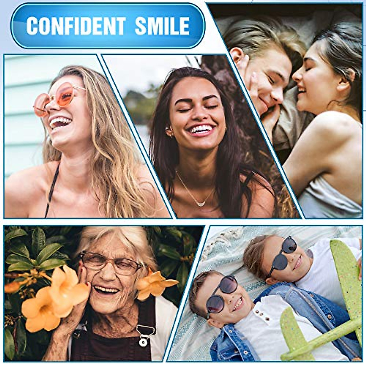 2 Pieces Dental Mouth Mirror with Light Oral Mirror LED Anti-Fog Teeth Mouth Dental Mirror Teeth Inspection Mirror Curve Angle Dentist Oral Care Tool Dentist Home Use Tools