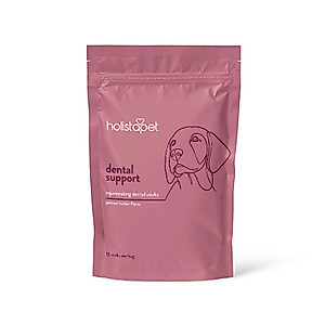 INK MAFIA HolistaPet Dental Support Dog Chew Stick Treats - All Natural, Organic Dental Chews to Support Oral Health, Gums, & Fresh Breath, Tartar Remover - Peanut Butter & Carob Flavor Sticks 12ct