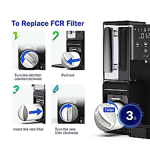 Frizzlife FCR100+ Replacement RO Membrane Filter Cartridge For WB99 Countertop Reverse Osmosis Water Filter System