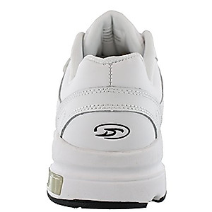 Dr.Scholls Men's Omega Light Weight Dual Strap Closure Sneaker Wide Width, White, 10.5 Wide