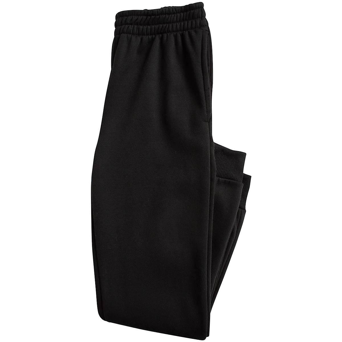 Real Love Girls' Jogger Set - 2 Piece Basic Fleece Solid Full Zip Hoodie and Sweatpants (Size: 7-16), Size 10-12, Black