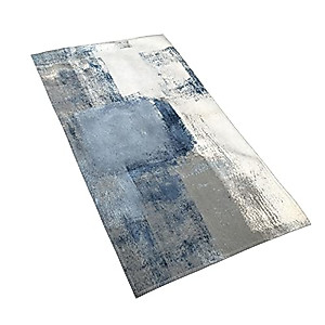 SUPLUCHOM Hand Towel Blue Gray Modern Art Abstract for Bathroom Kitchen Microfiber Fingertip Bath Towels 16 x 27.5 Inch Soft Decorative Home Hotel Gym Laundry Room