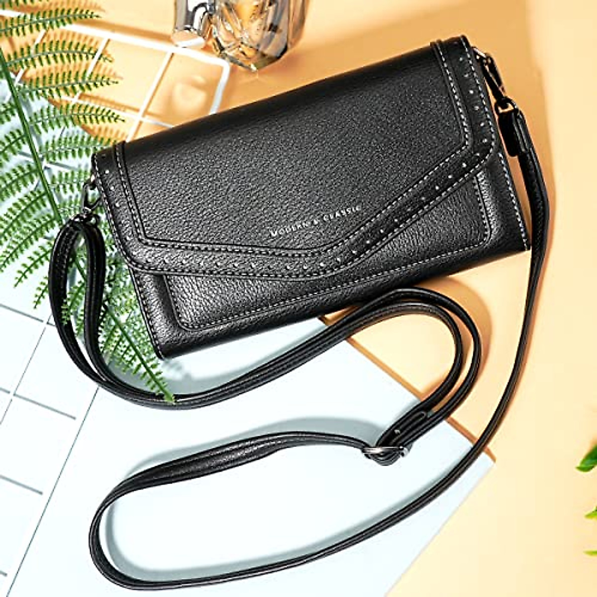MEITRUE Crossbody Bags For Women,Wallet Phone Purse Shoulder handbags Multi-Function Small RFID Clutch Card Holder