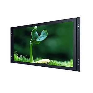iChawk 15.6'' inch PC Monitor 1366x768 16:9 RCA HDMI-in VGA Metal Shell Embedded Open Frame Built-in Speaker Remote Control LCD Screen Display USB Port Pluggable U-Disk Small Video Player K156MN-591