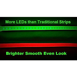Green Blob Outdoors Marine Navigation LED Strips Kit for Pontoon, Bass, Sk,i Wave Runner, Jon Boats and Kayaks (Neon Style Red, Green)