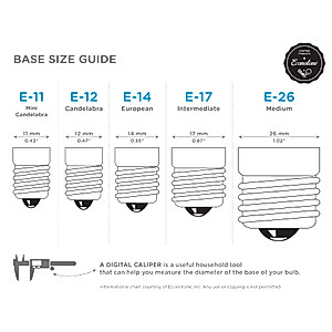 KOR (Pack of 12) 25 Watt Frosted Candelabra Base (E12) Torpedo Tip 120V Chandelier Bulbs