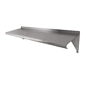 KPS Heavy Duty Stainless Steel Wall Mount Shelf 14 x 48 - NSF