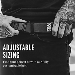 Sherpa Supply Stretch Webbing Belt for Men and Women: Your Ultimate Travel Companion - Lightweight, Adjustable, Non - Metal Buckle Comfortable Belt - Perfect Fit for Men and Women Accessory - Black