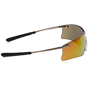 MCR Safety Glasses T411R Rubicon T4 Fire Mirror Lens with UV Protection and Scratch Resistant Coating, 1 Pair