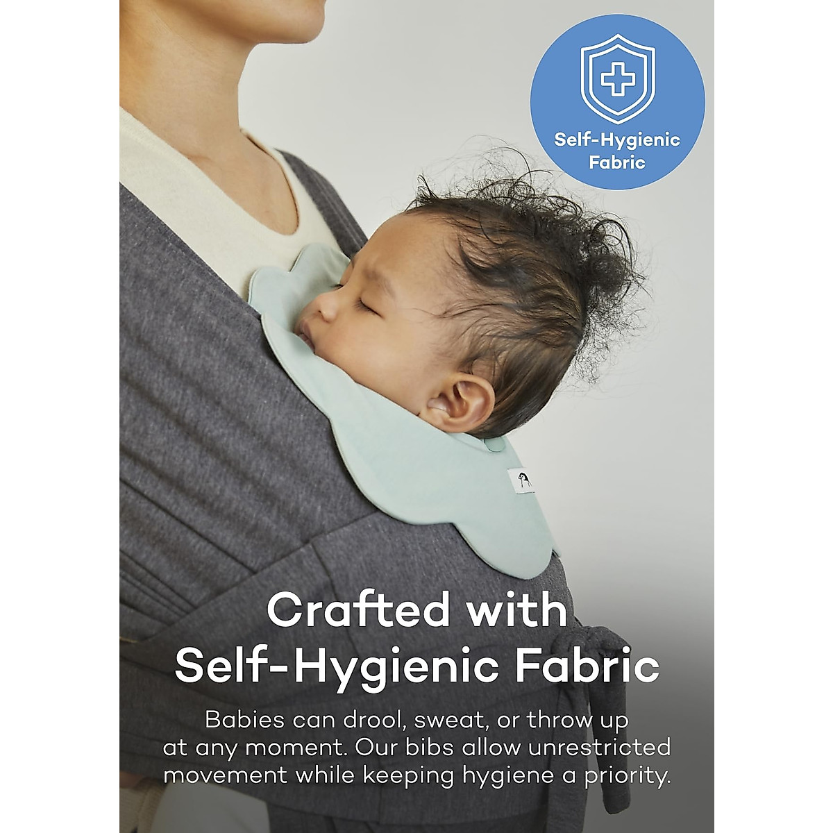 Konny Baby Bibs 5-Pack, 360 ​​° Rotate, New Year Gifts, Soft and Absorbent Bandana Drooling for Boys Girls baby Essentials(Set 4 - Mint, Pink, Beige, Wine Dot, Creamy Gingham)