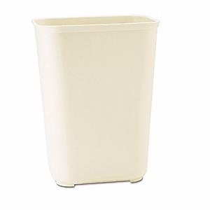 Rubbermaid Commercial 254400BG Fire-Resistant Wastebasket Rectangular Fiberglass 10gal Beige