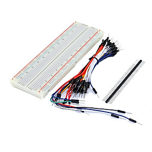 TOLAKO Electronic Component Starter Kit for Arduino Breadboard, LED, Dot Matrix,Resistor, Capacitor, Breadboard