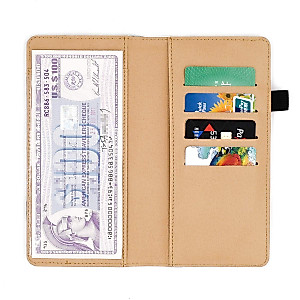 menesia Checkbook Cover for Men & Women RFID Leather Check Book Holder Wallet(White Marble)